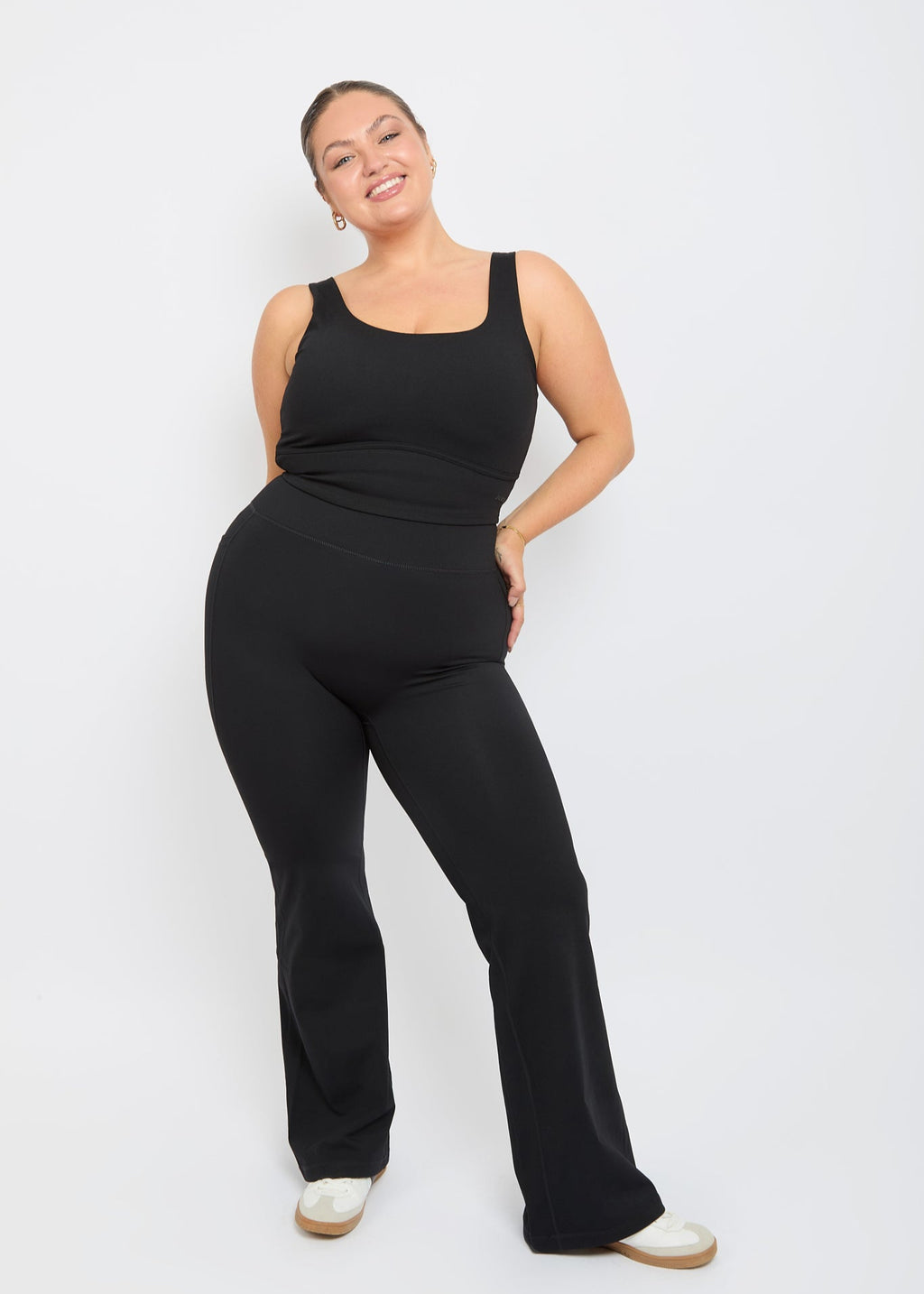 CloudLuxe Core Black Pocket Flares